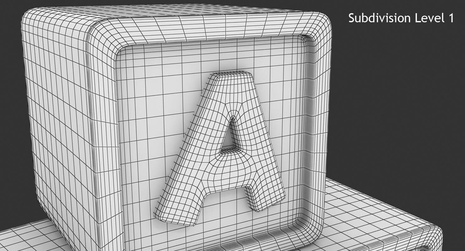 ABC Blocks - 3D Model by hdpoly