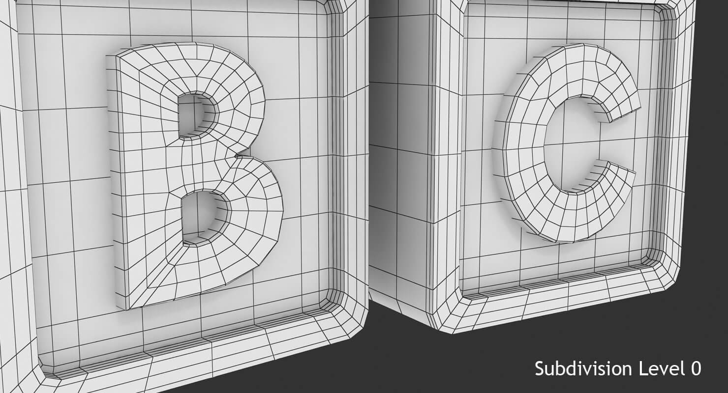 ABC Blocks - 3D Model by hdpoly
