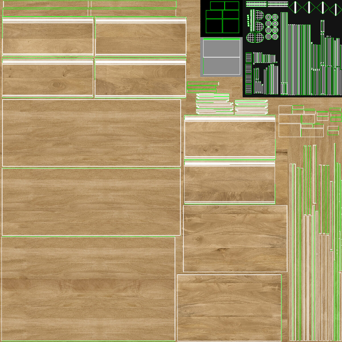 Wooden Unit V4 - 3D Model by hdpoly