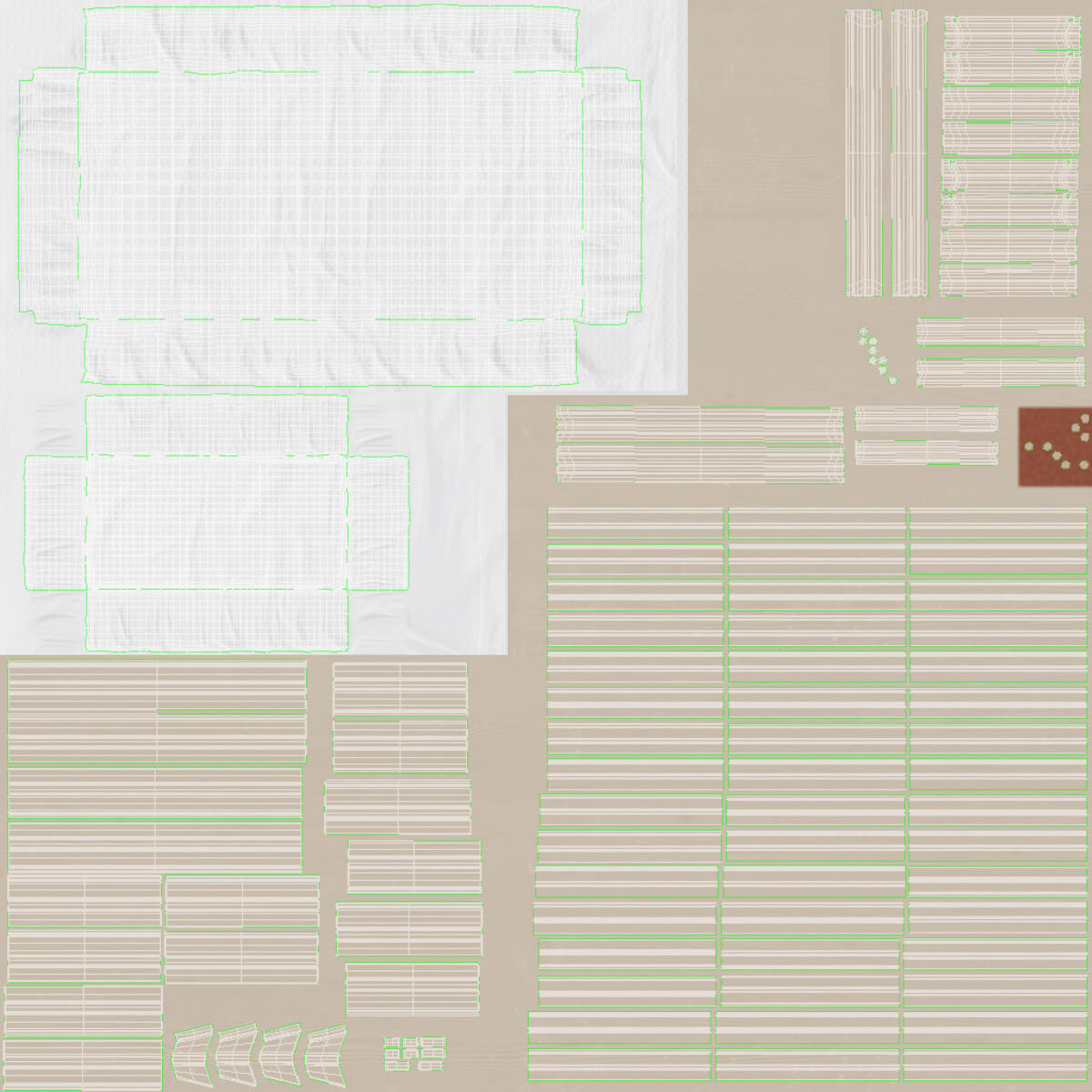 Baby Crib V2 - 3D Model by hdpoly