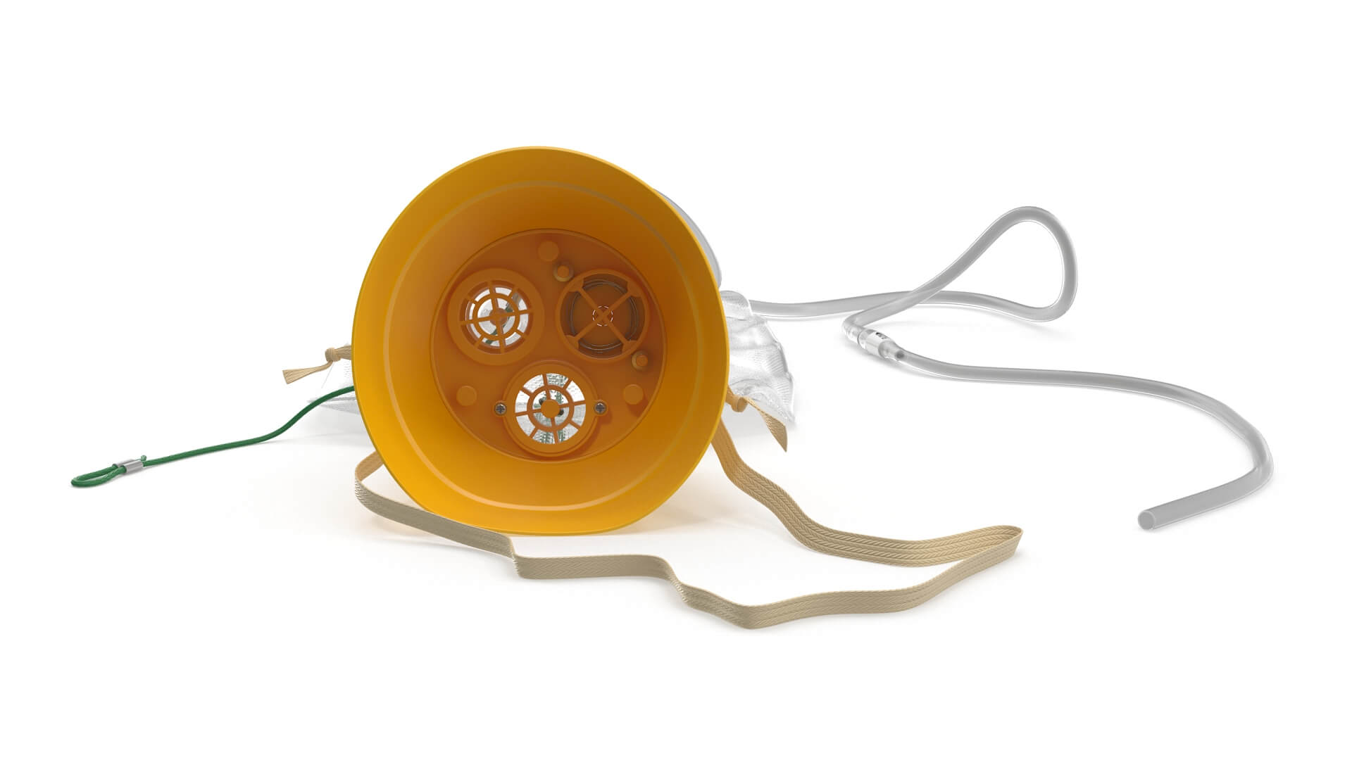 Airplane Passenger Oxygen Mask - 3D Model by hdpoly