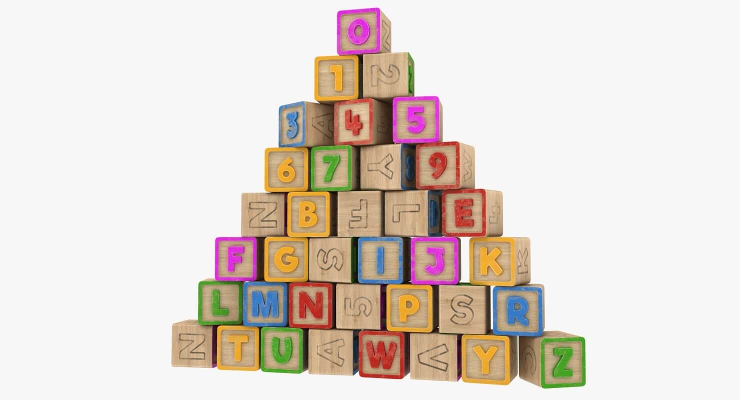 Alphabet Blocks - 3D Model by hdpoly