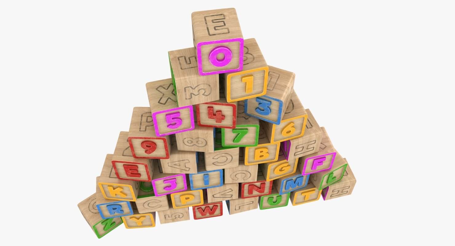 Alphabet Blocks - 3D Model by hdpoly