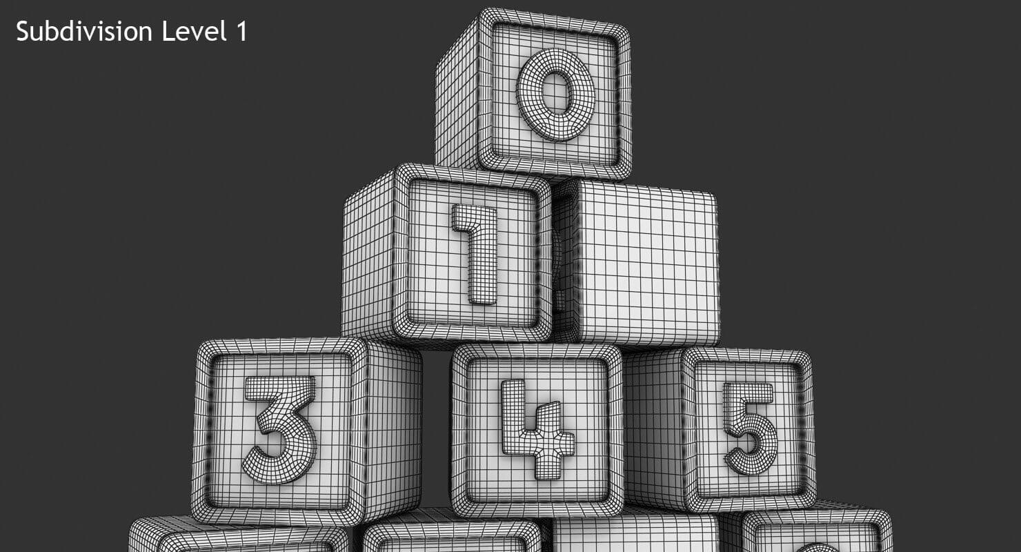 Alphabet Blocks - 3D Model by hdpoly