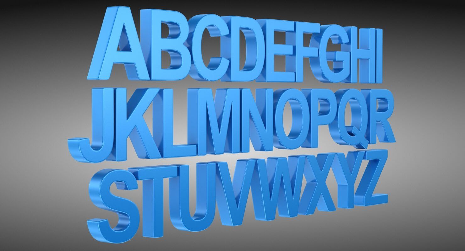 Alphabet Letters - 3D Model by hdpoly