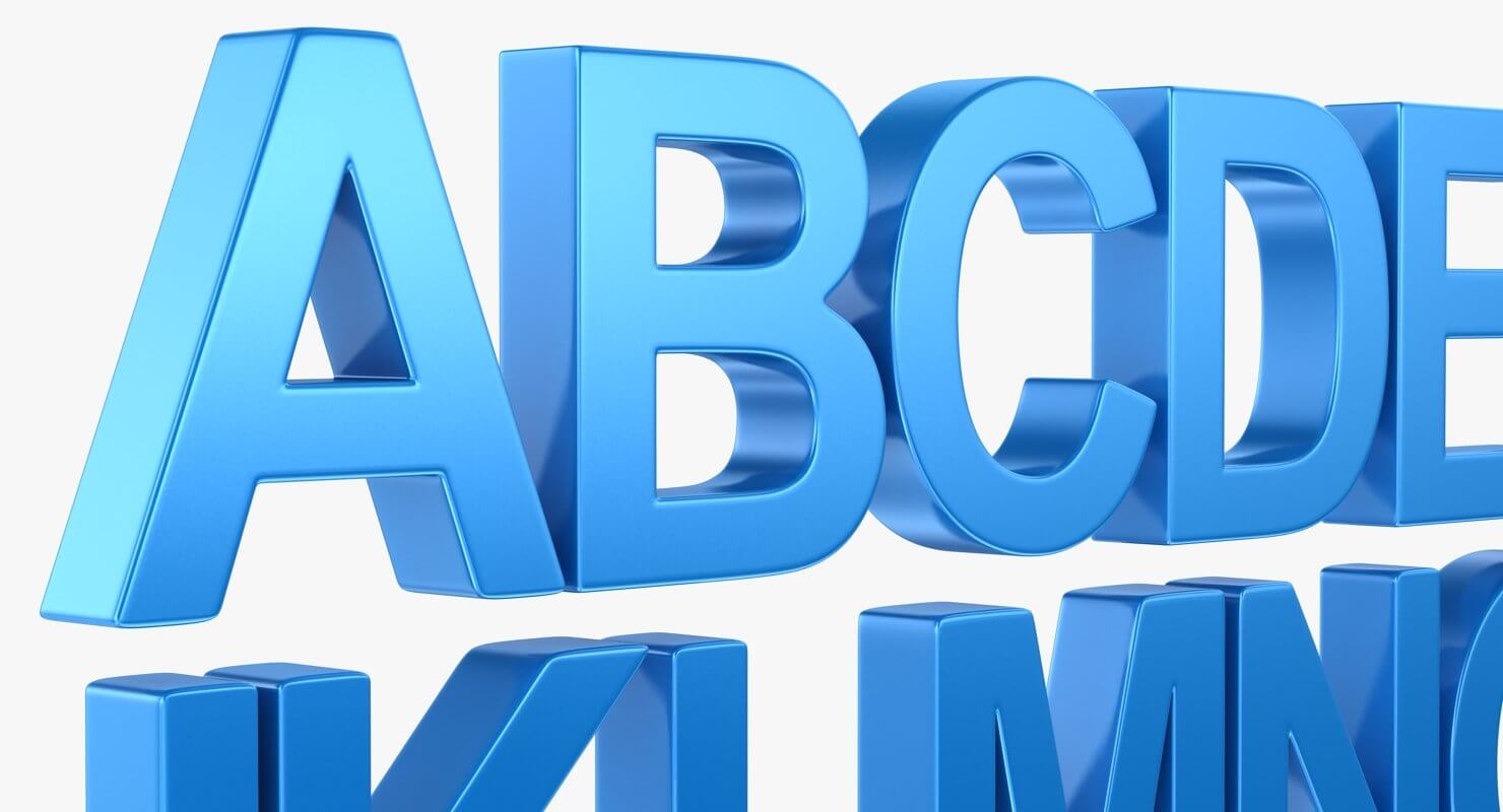 Alphabet Letters - 3D Model by hdpoly