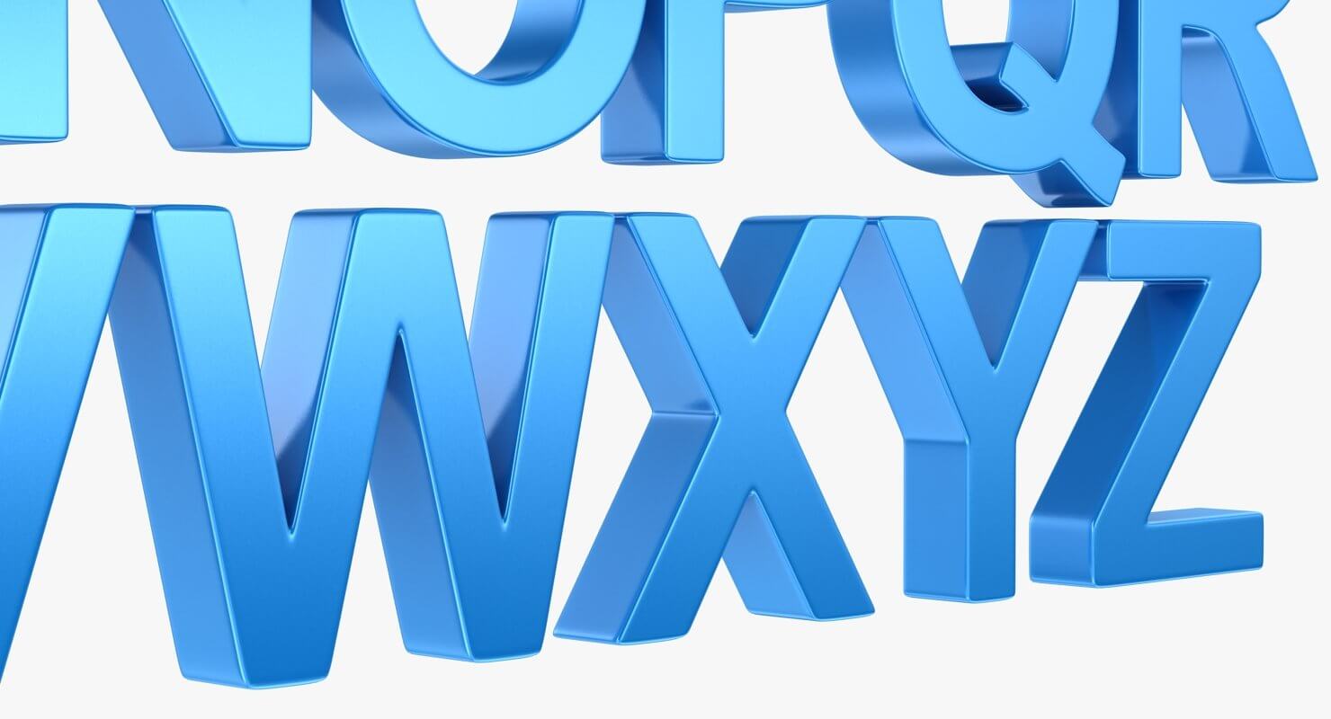 Alphabet Letters - 3D Model by hdpoly