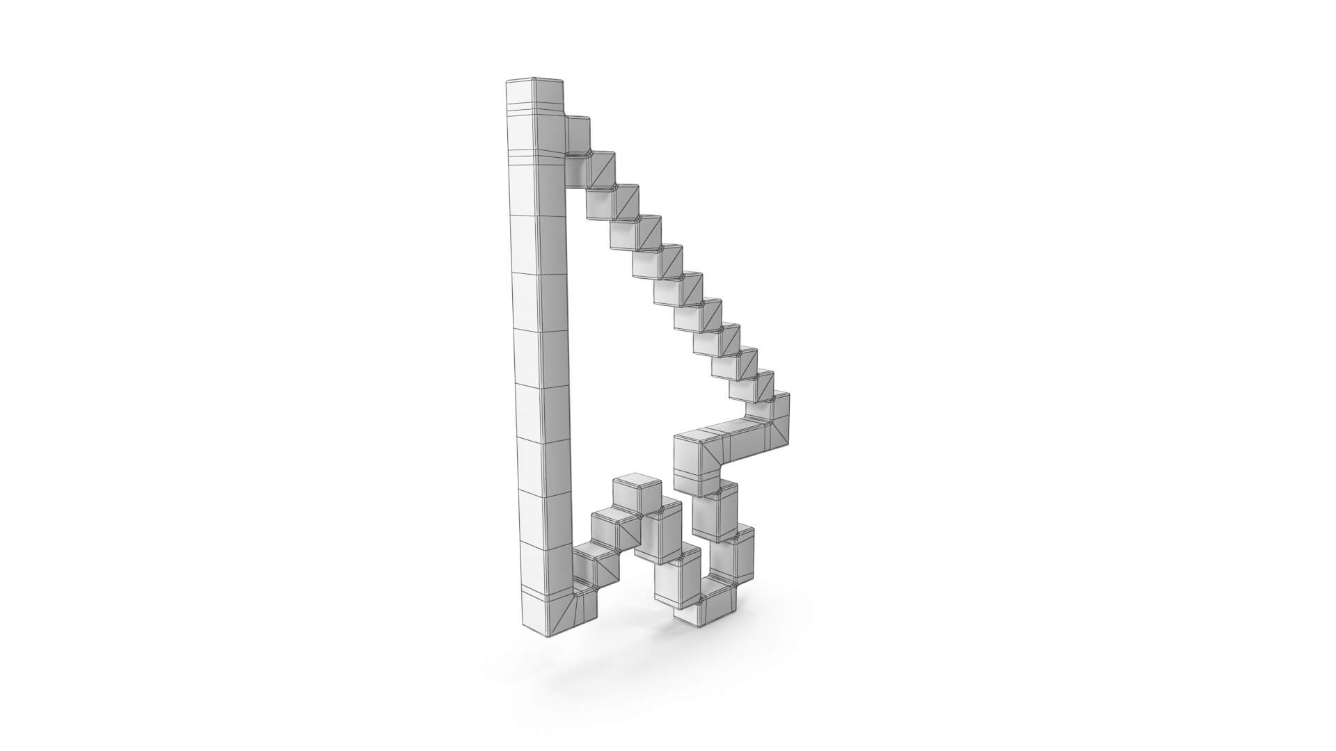Arrow Cursor - Frame 3D Model by hdpoly
