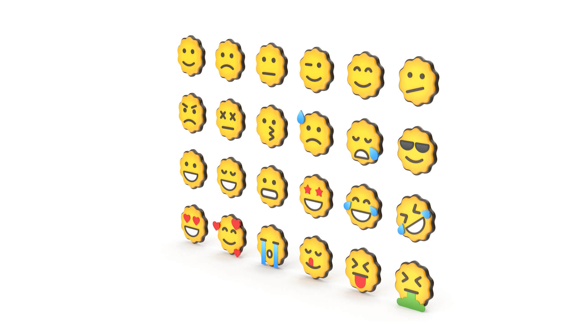 Emoji Set - 3D Model by hdpoly
