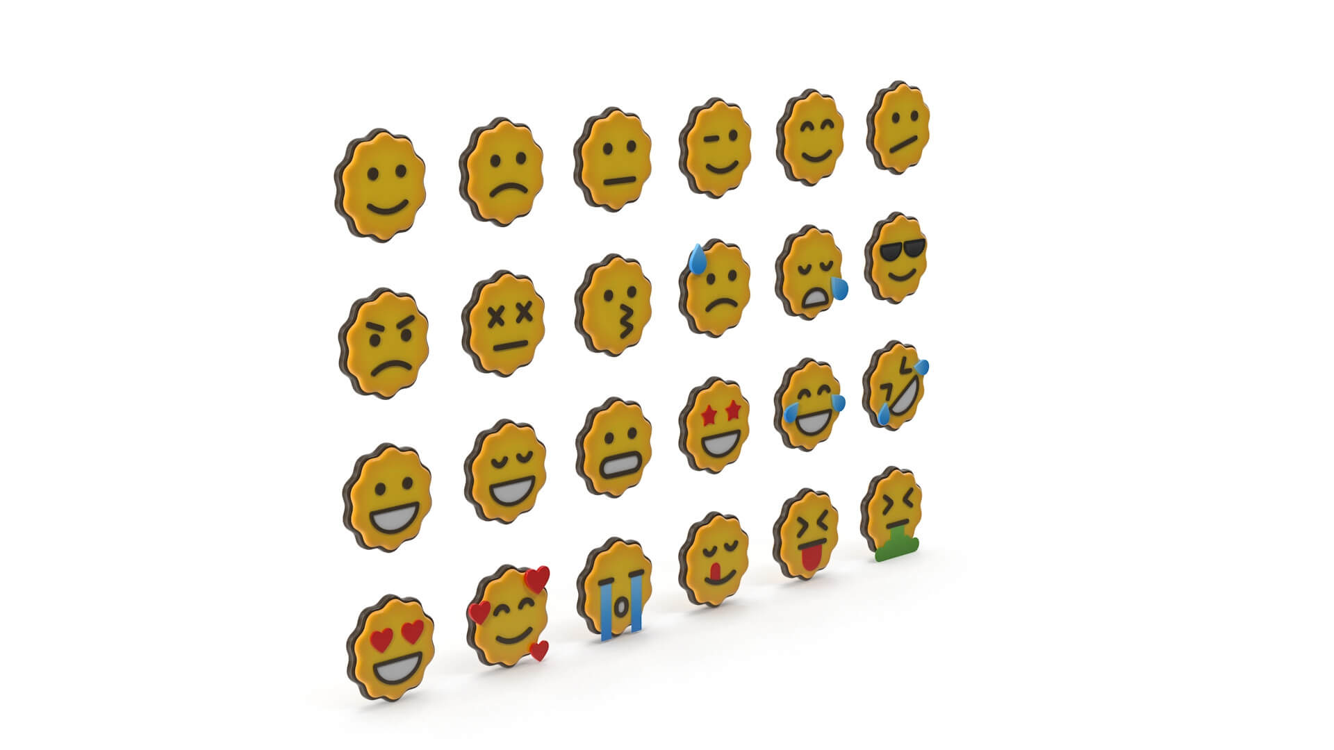 Emoji Set - 3D Model by hdpoly
