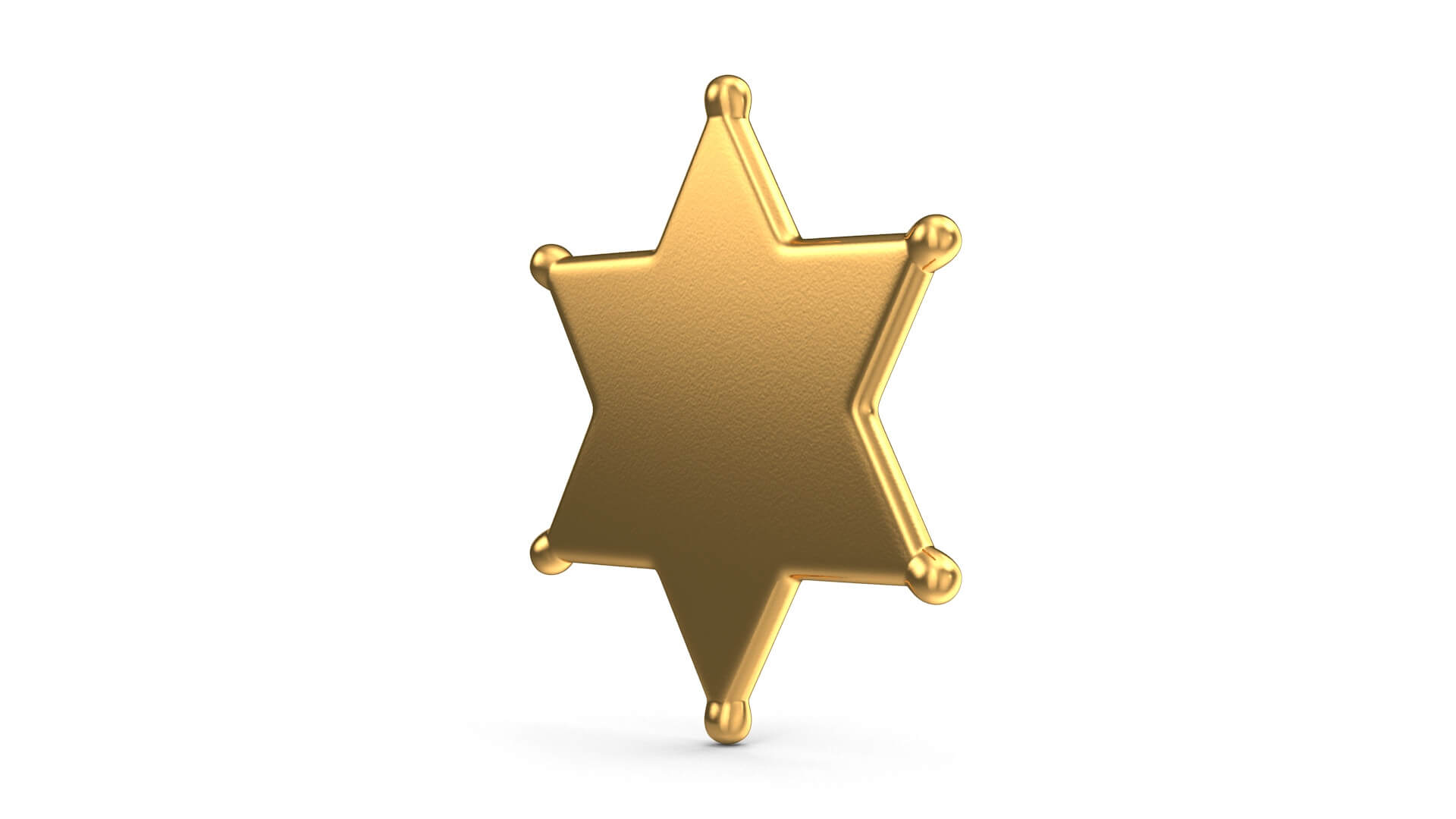 Sheriff Star - 3D Model by hdpoly