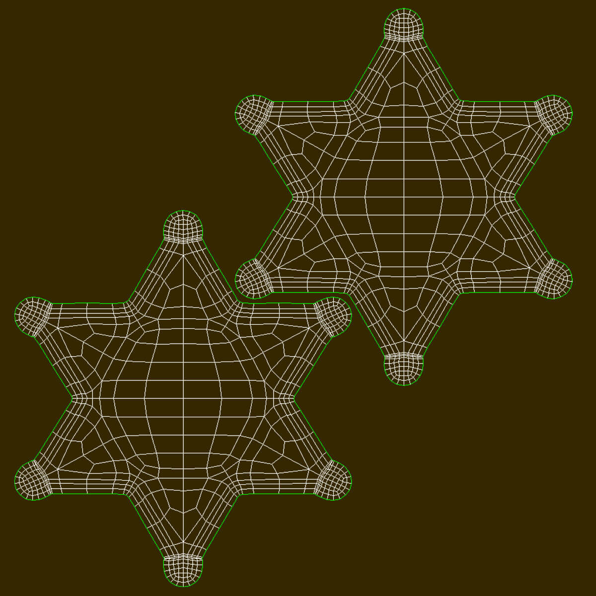 Sheriff Star - 3D Model by hdpoly