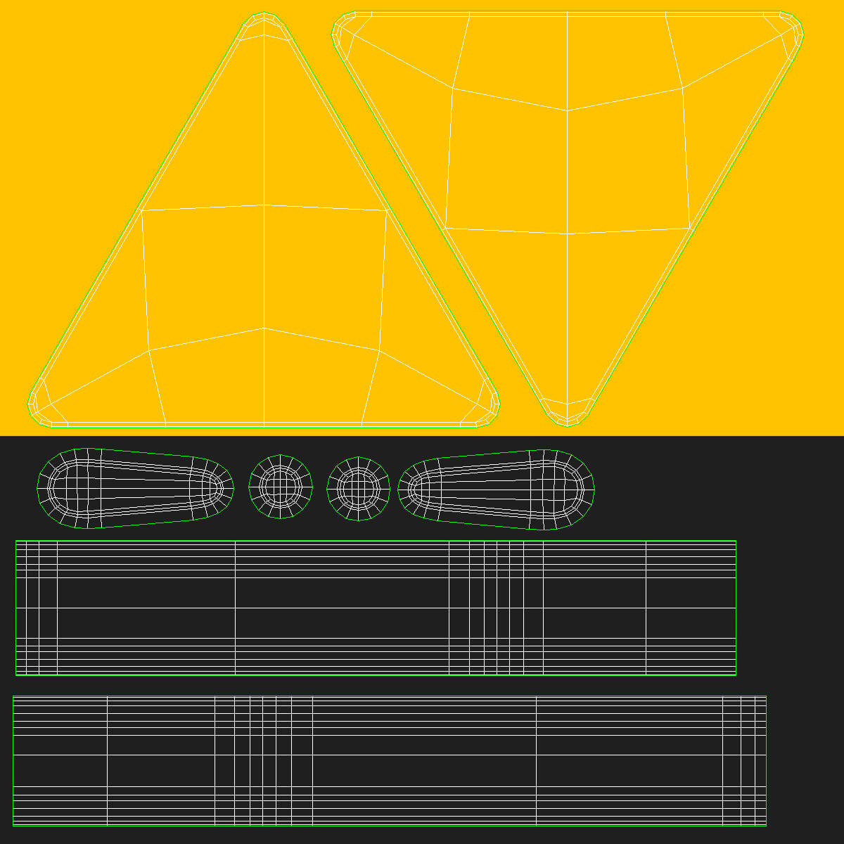 Yellow Road Sign - Free 3D Model by hdpoly