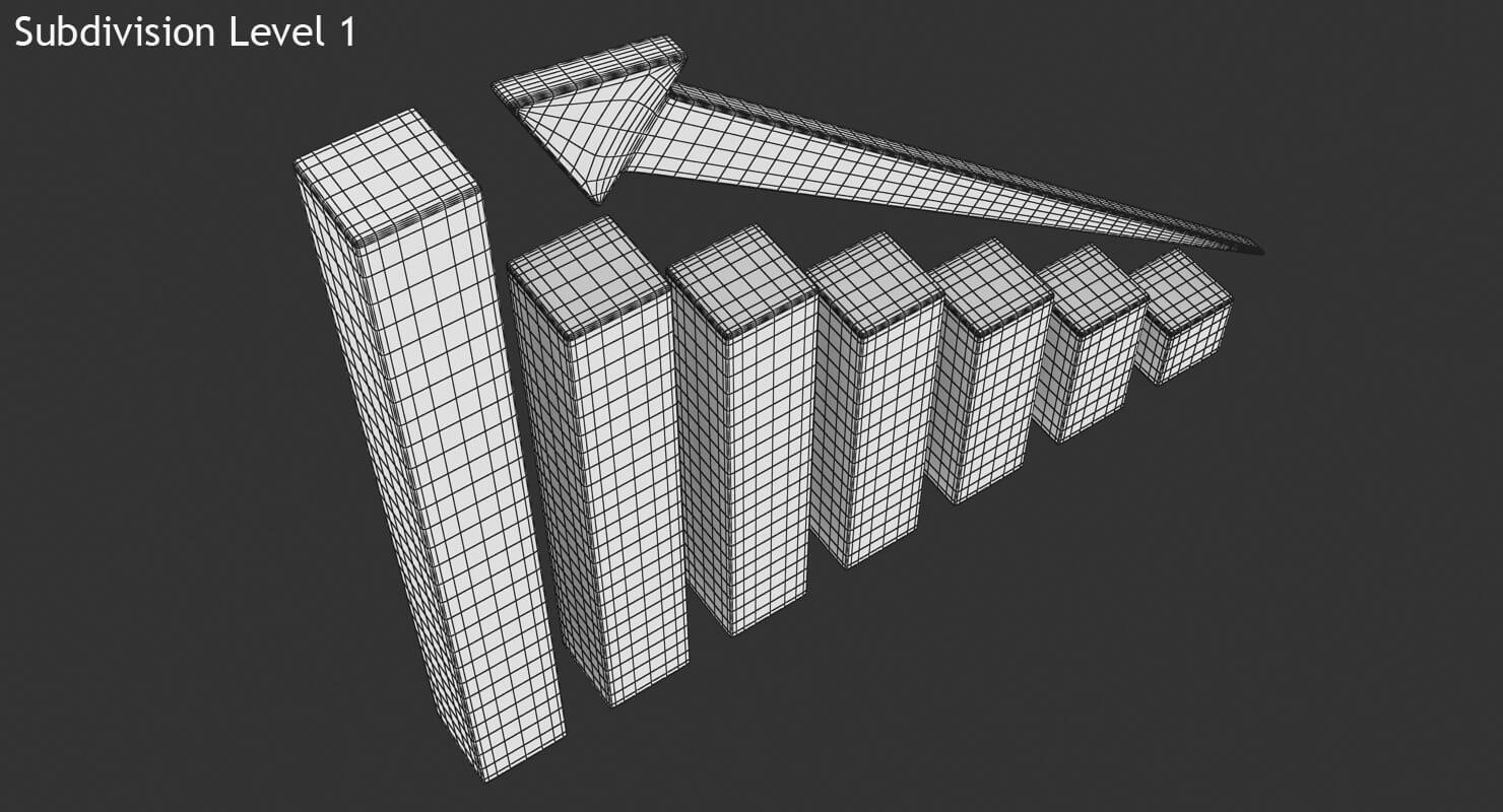 Bar Chart - 3D Model by hdpoly