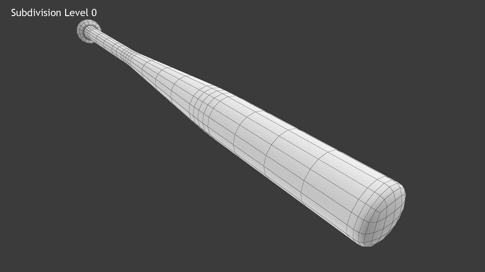 Baseball Bat - 3D Model by hdpoly