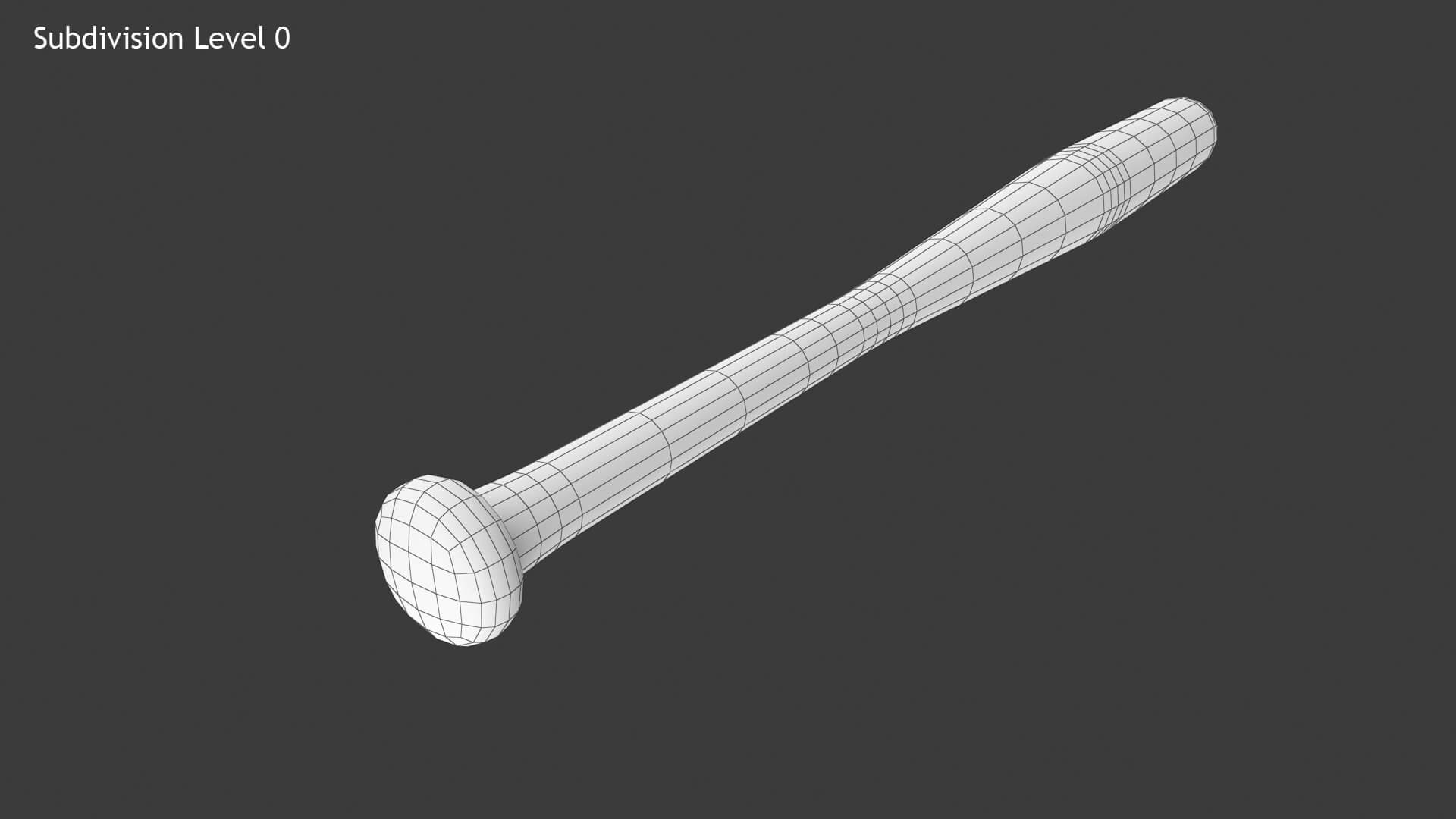 Baseball Bat - 3D Model by hdpoly