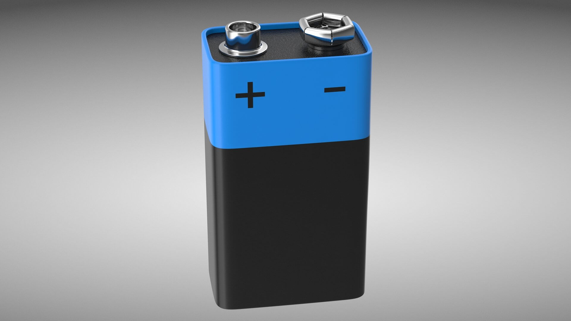 Battery 9V - 3D Model by hdpoly