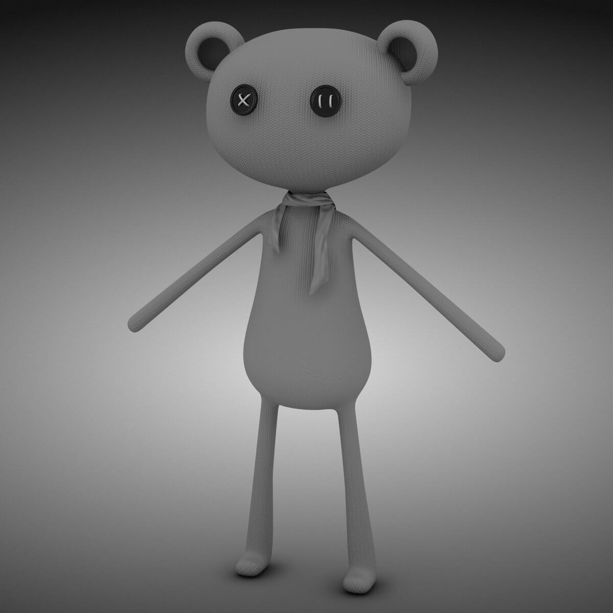 Bear - Puppet 3D Model by hdpoly