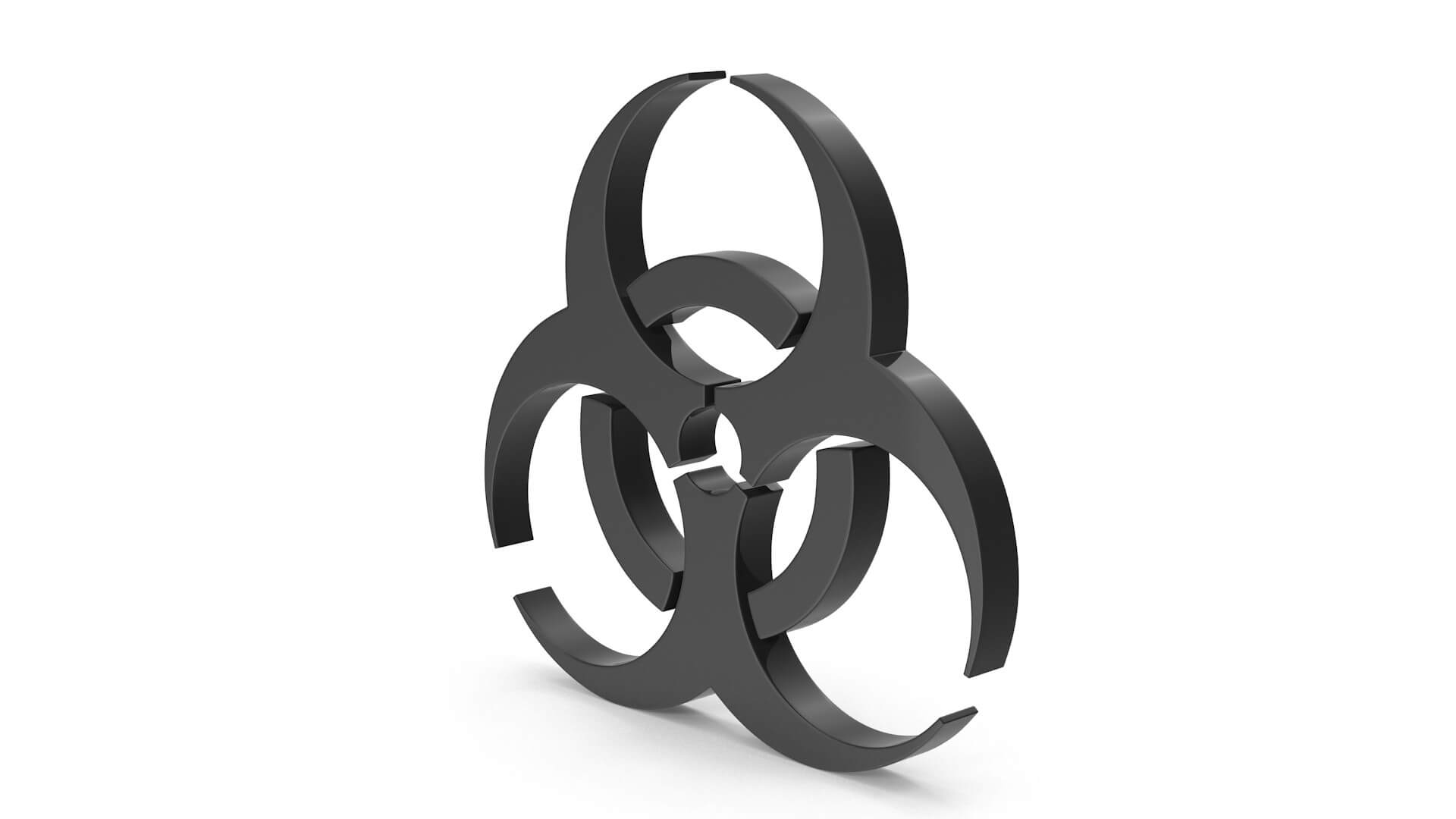 Biohazard Icon - 3D Model by hdpoly