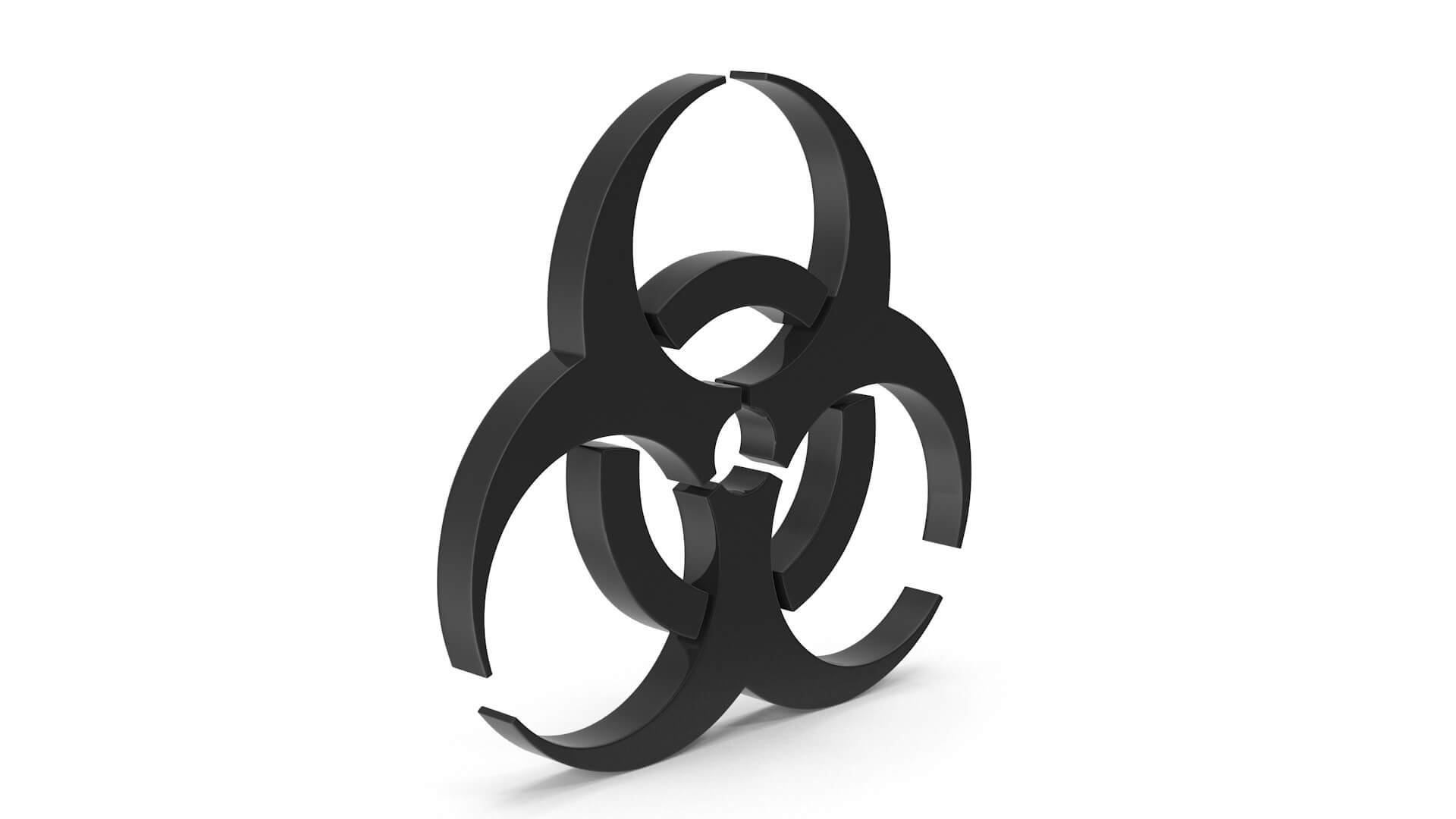 Biohazard Icon - 3D Model by hdpoly