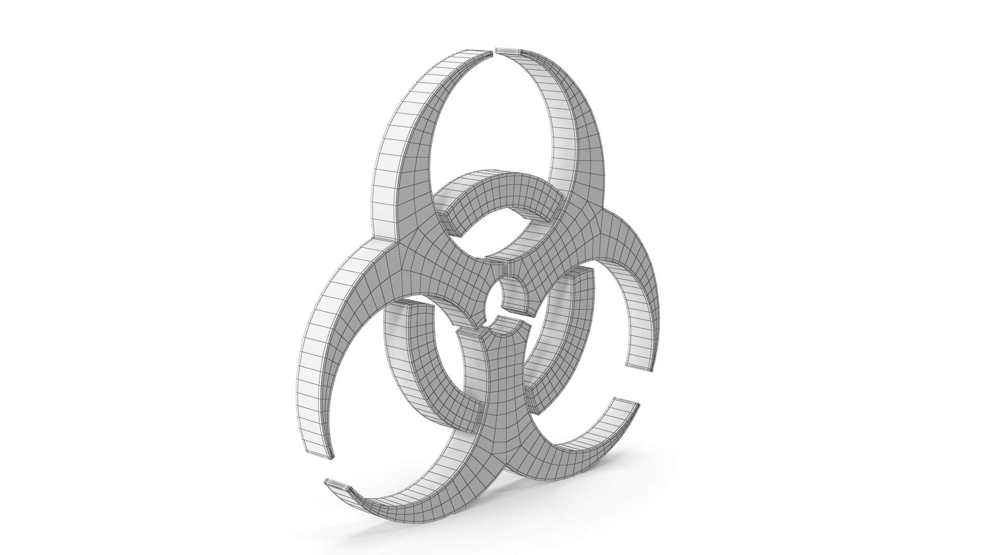 Biohazard Icon - 3D Model by hdpoly