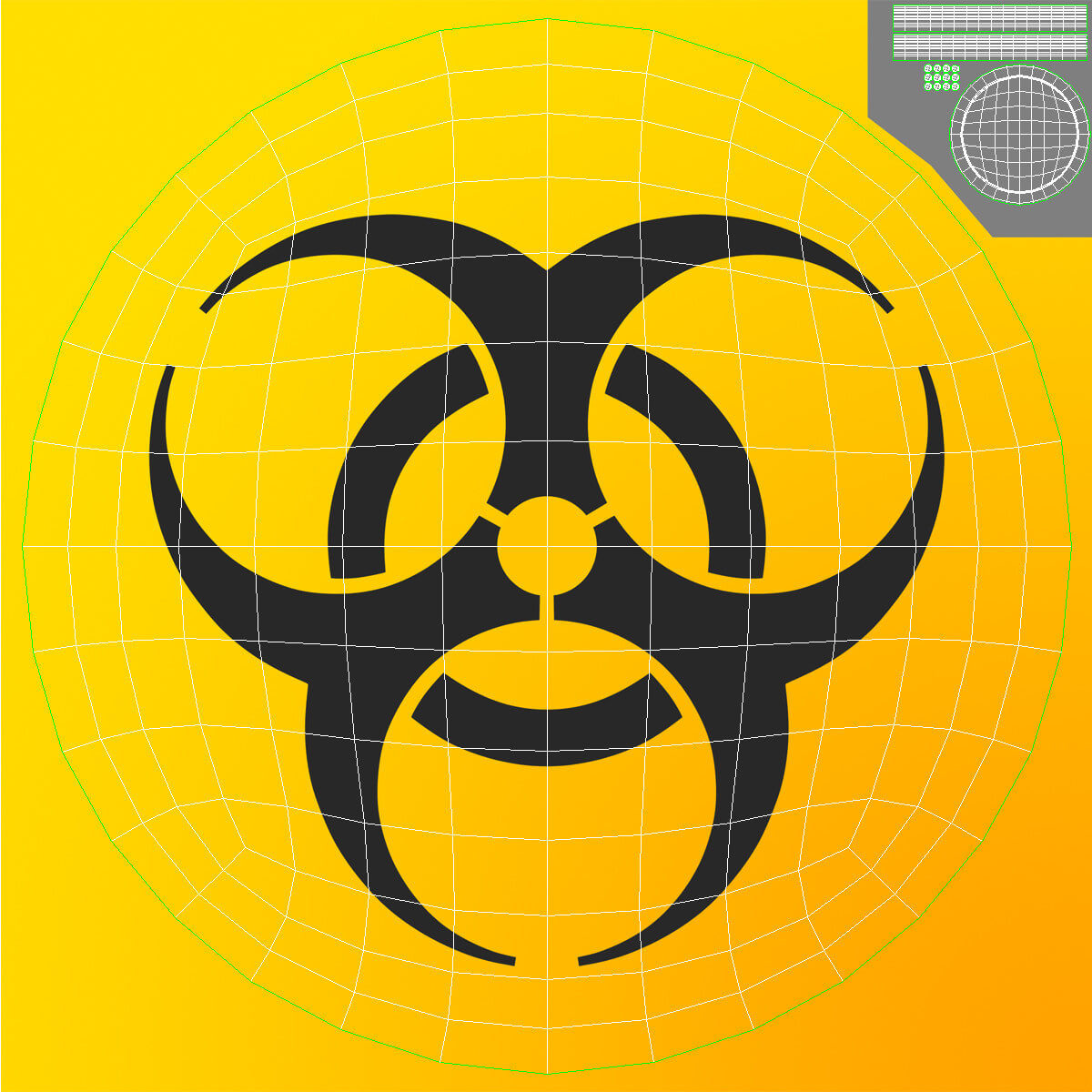 Biohazard Symbol - 3D Model by hdpoly