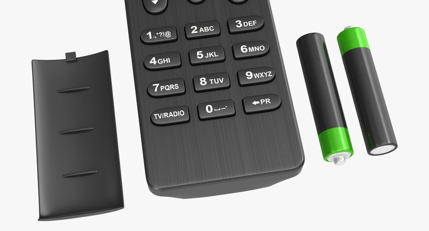 Black Remote Control - 3D Model by hdpoly