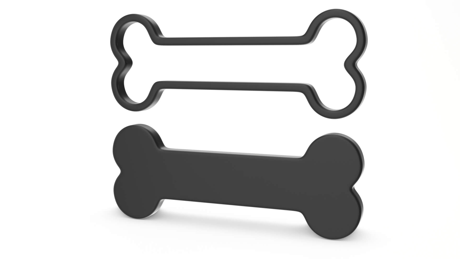 Black Bone Symbol - 3D Model by hdpoly