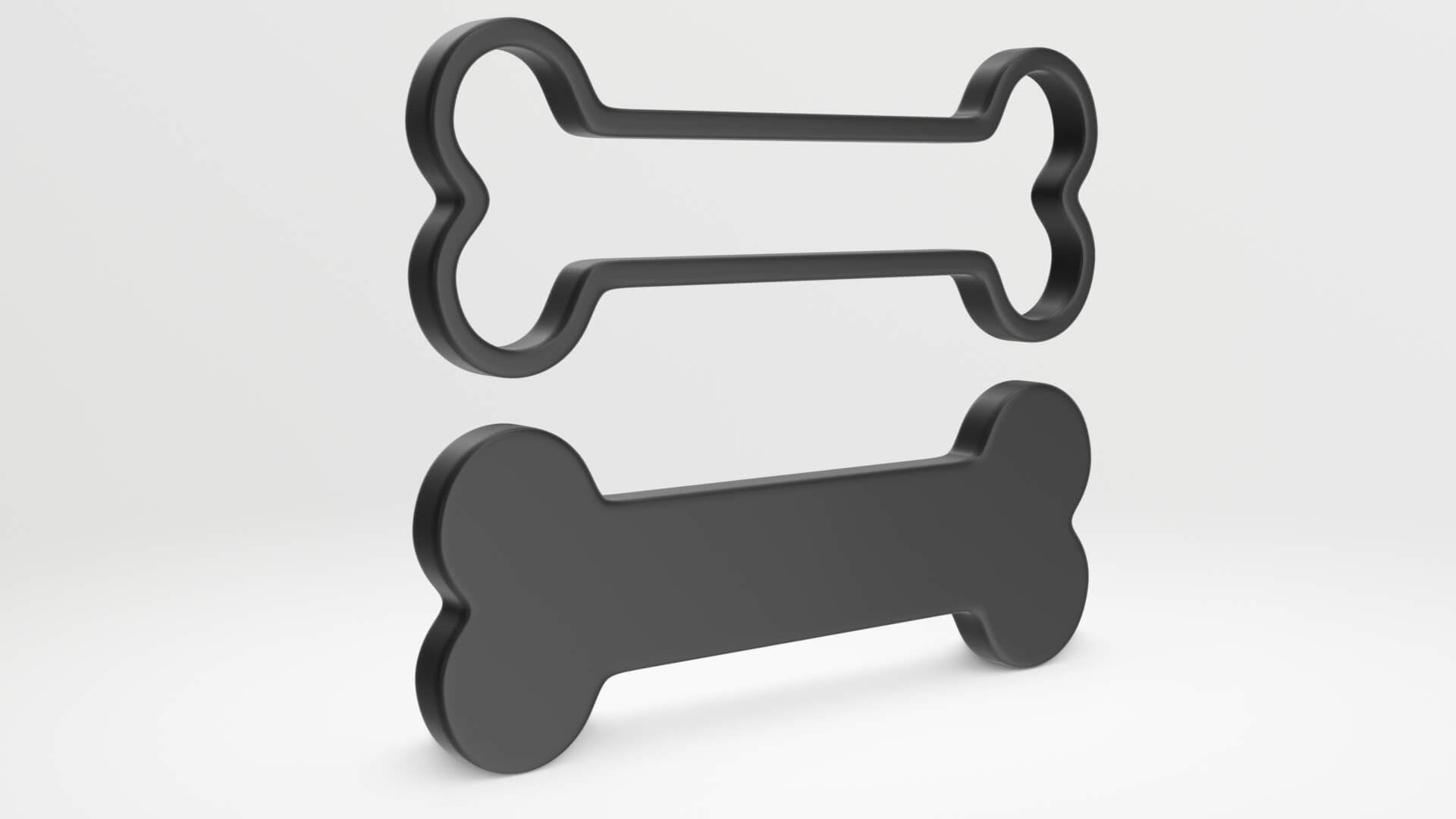 Black Bone Symbol - 3D Model by hdpoly