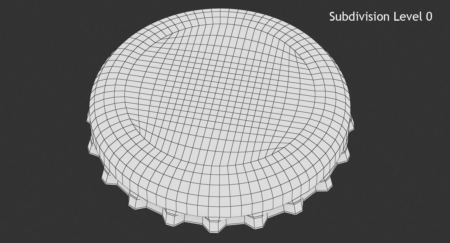 Bottle Cap - 3D Model by hdpoly