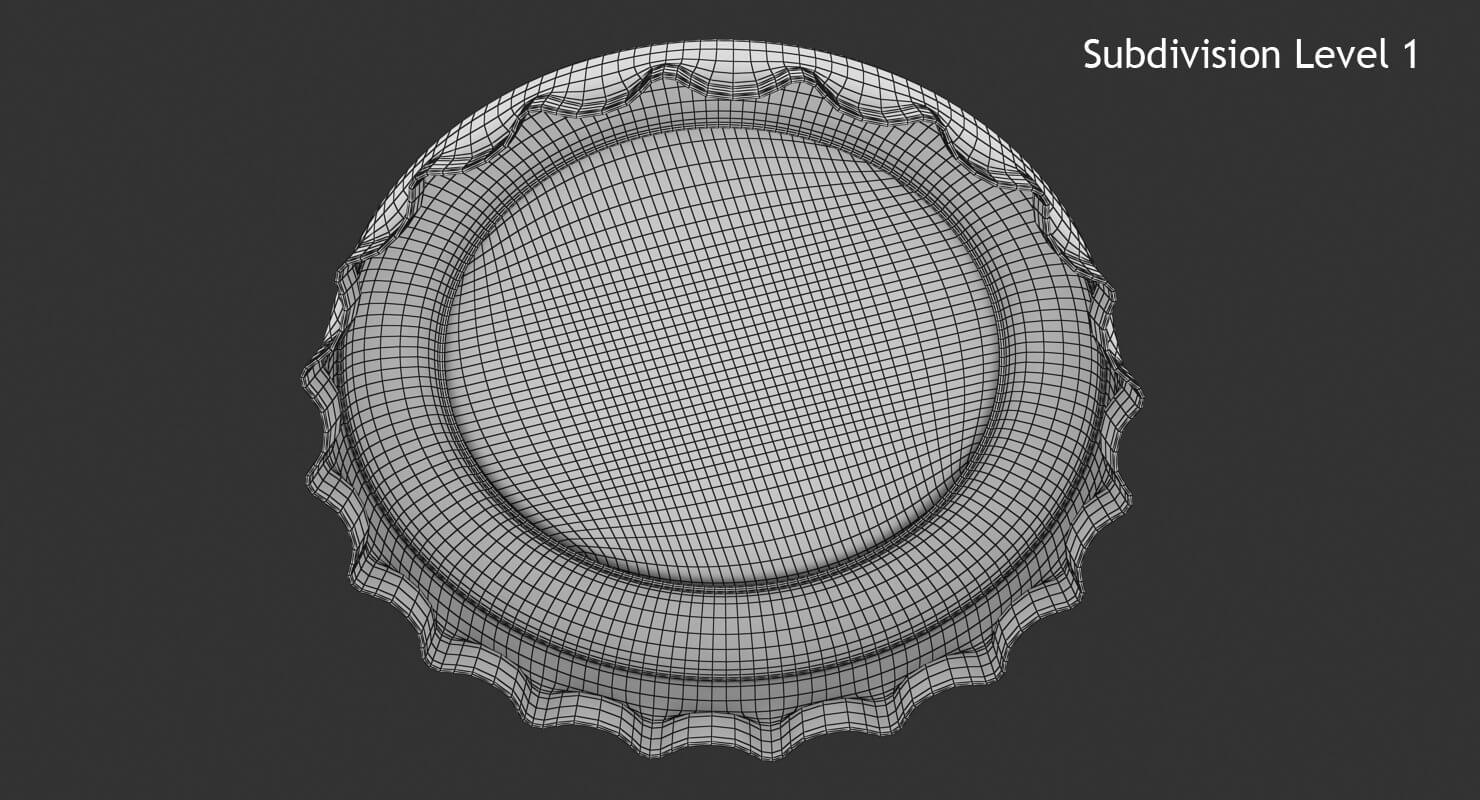 Bottle Cap - 3D Model by hdpoly
