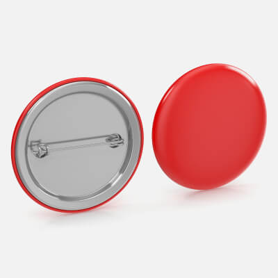 Red Button Badge - 3D Model by hdpoly