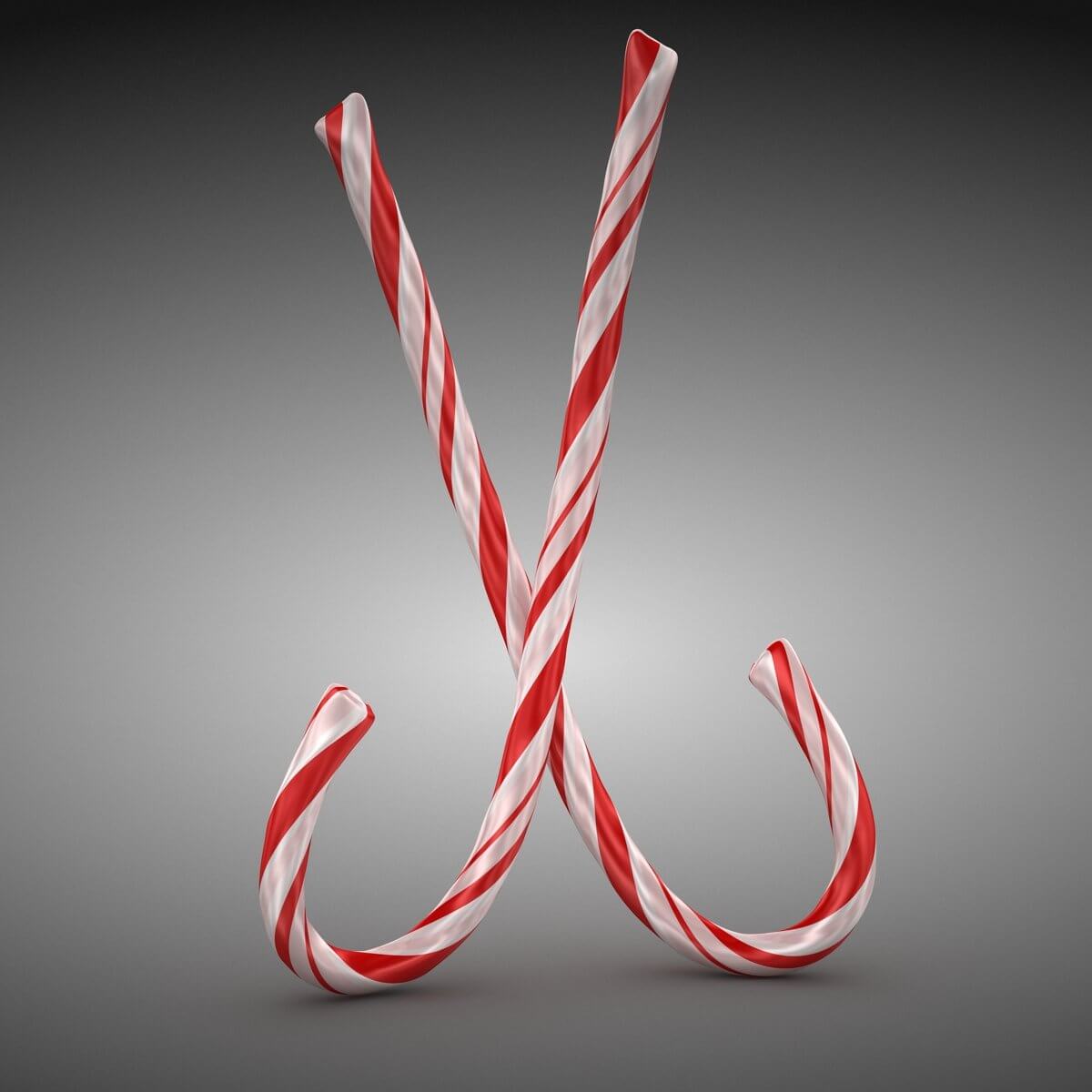 Candy Cane - 3D Model by hdpoly