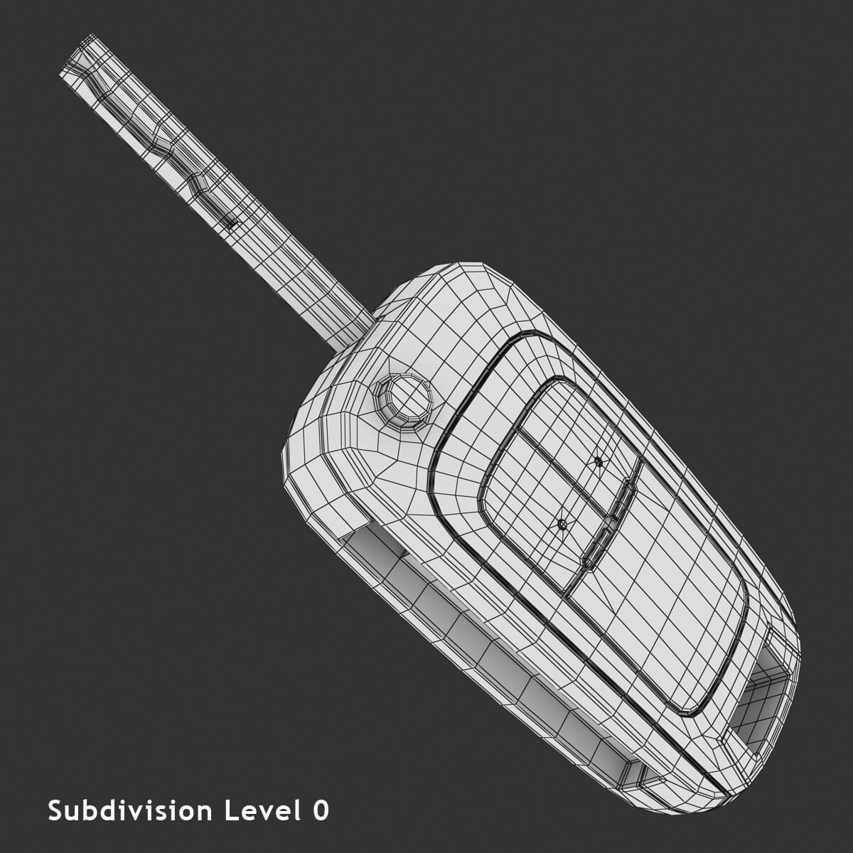 Car Key - 3D Model by hdpoly