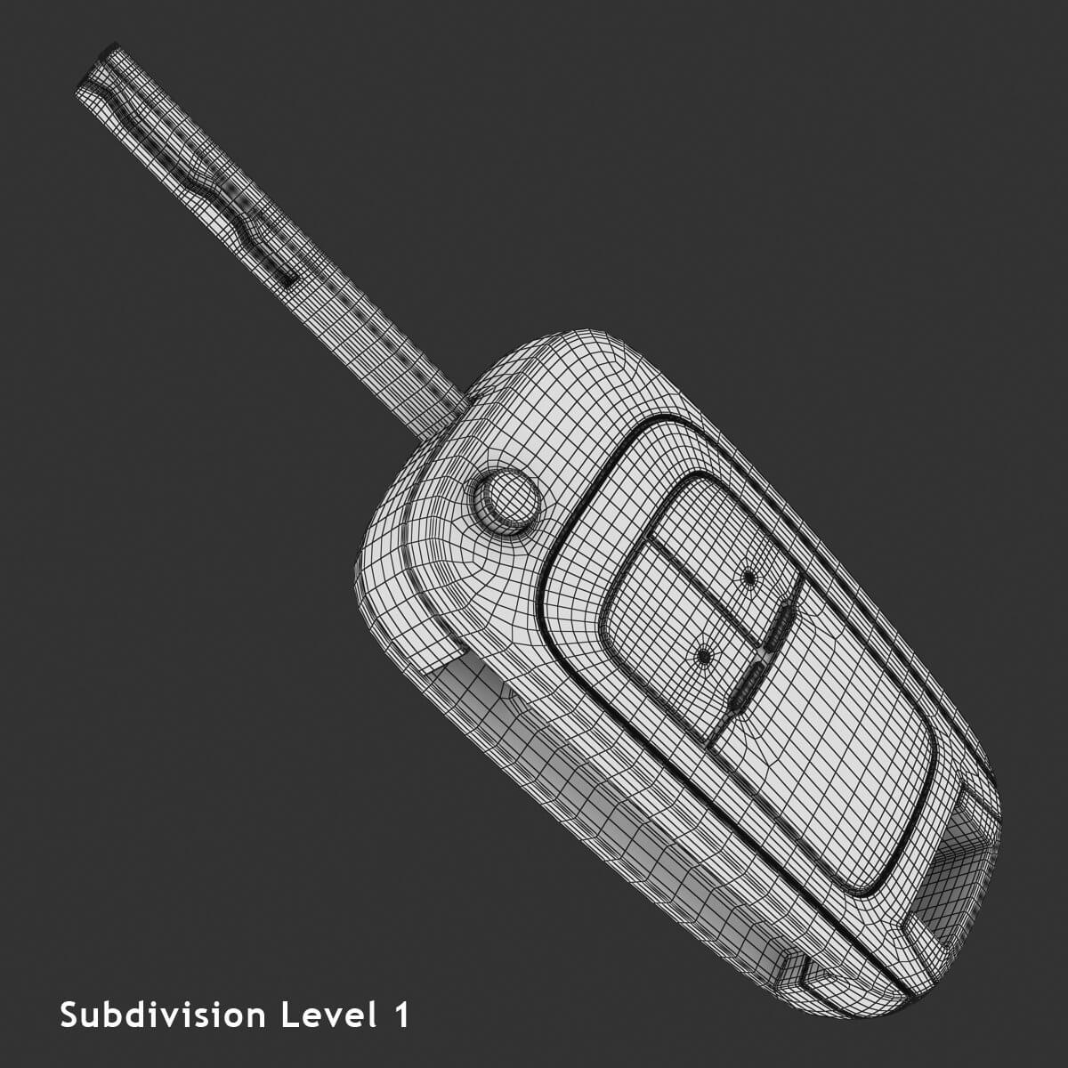 Car Key - 3D Model by hdpoly