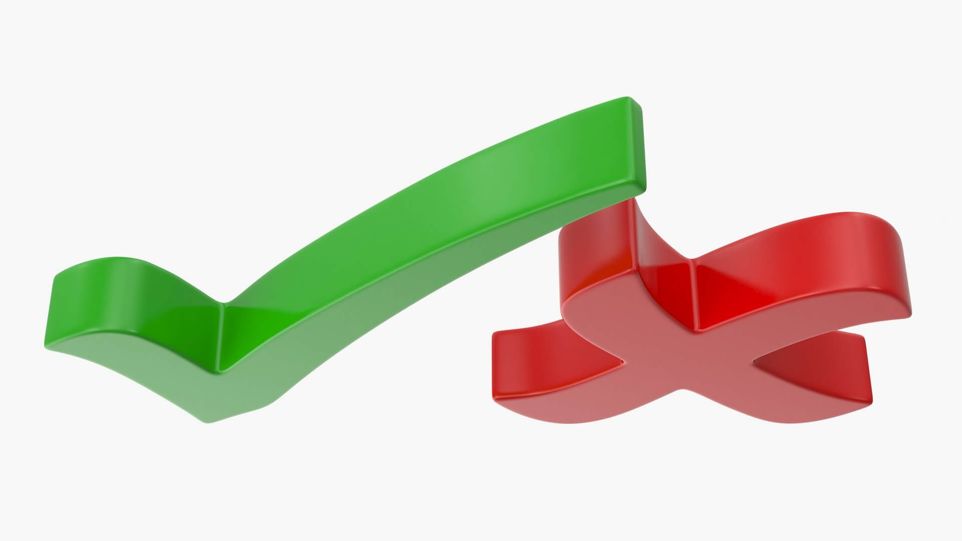 check-mark-and-cross-mark-3d-model-by-hdpoly