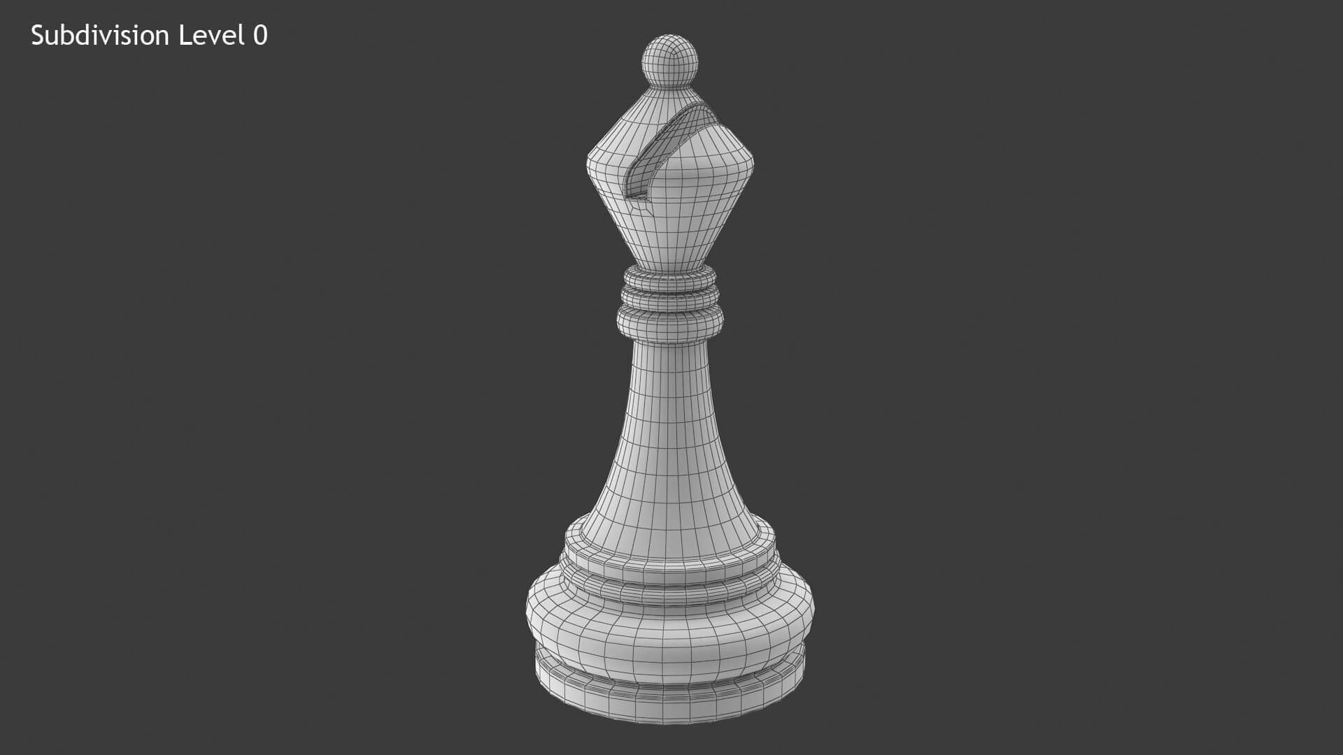 Chess Bishop - 3D Model by hdpoly