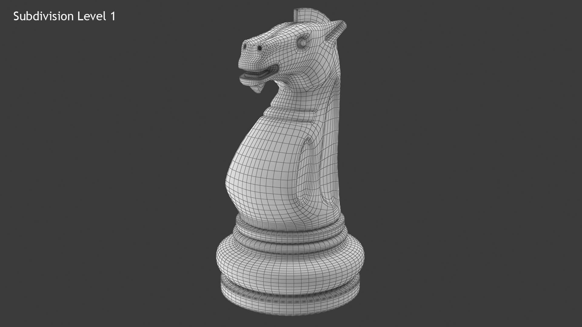 Chess Knight - 3D Model by hdpoly
