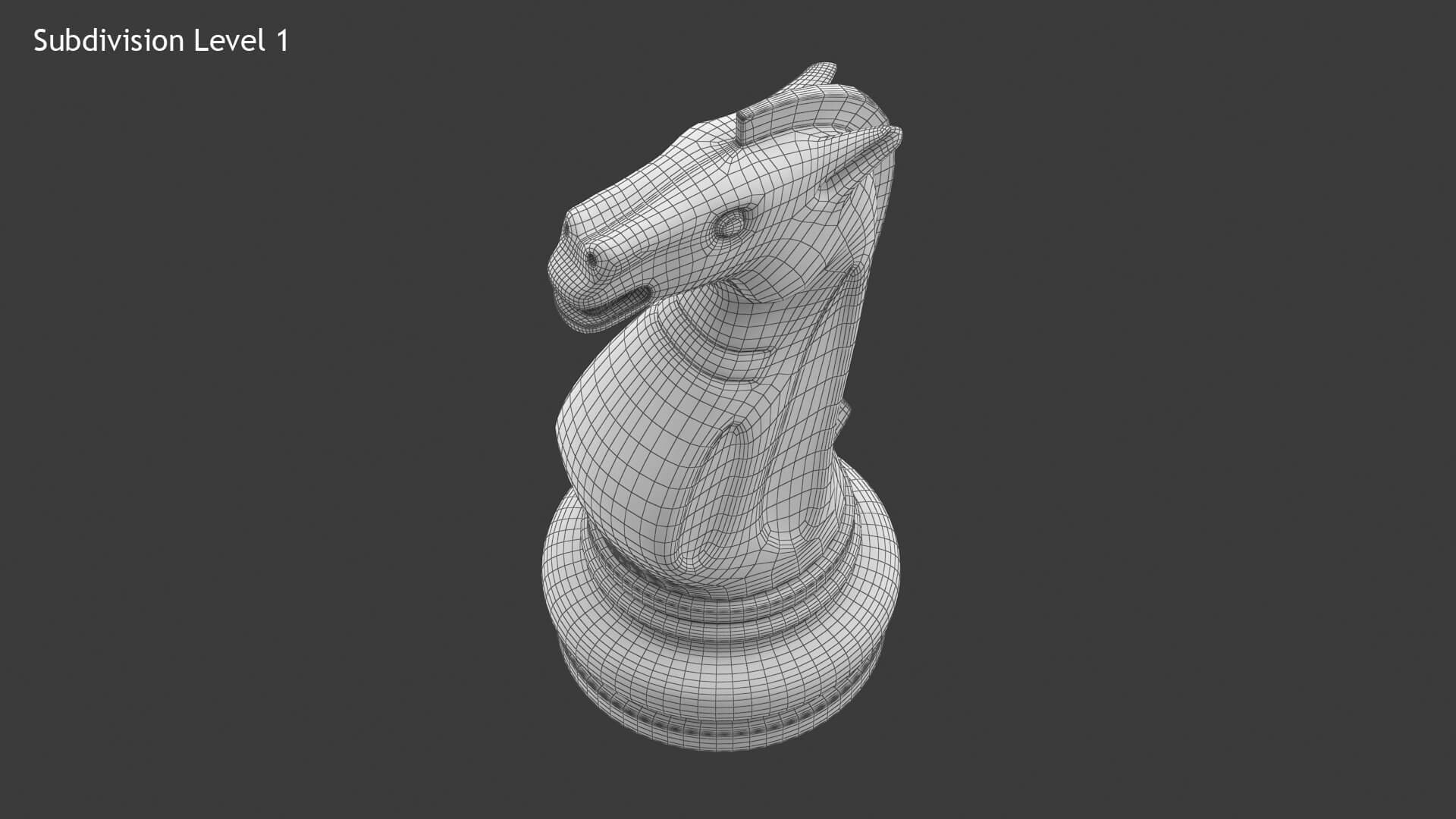 Chess Knight - 3D Model by hdpoly
