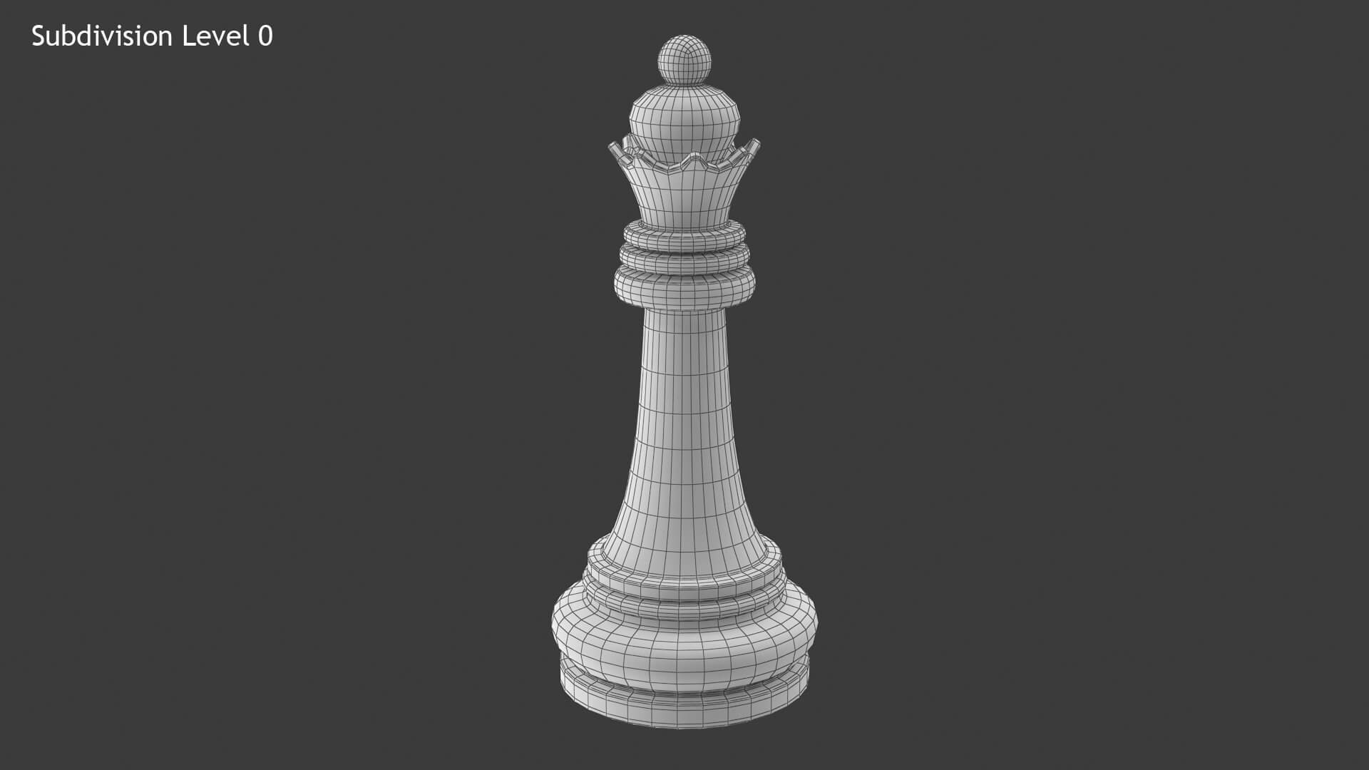 Chess Queen - 3D Model by hdpoly