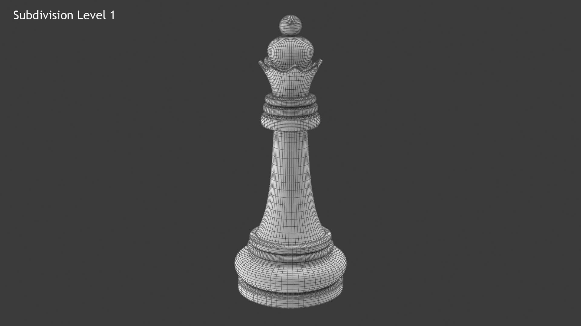 Chess Queen - 3D Model by hdpoly