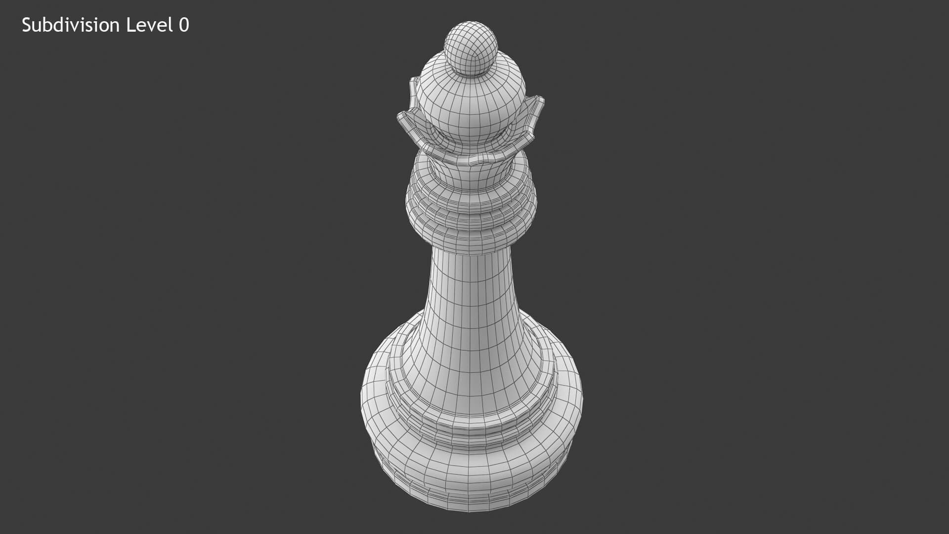 Chess Queen - 3D Model by hdpoly