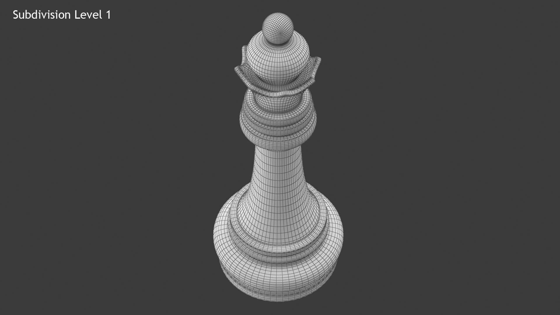 Chess Queen - 3D Model by hdpoly