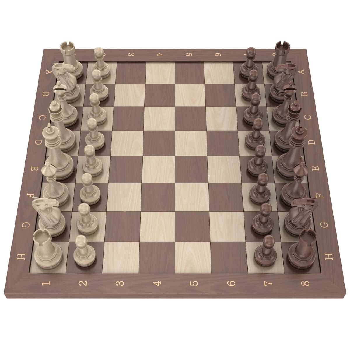 Chess Wood - 3D Model by hdpoly