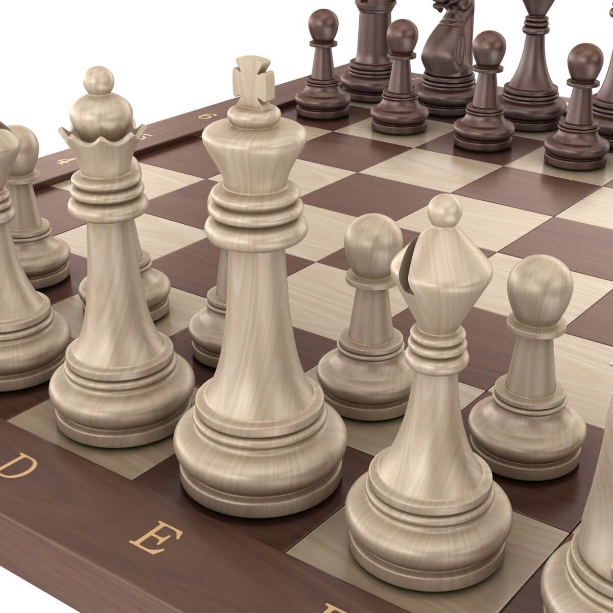 Chess Wood - 3D Model by hdpoly