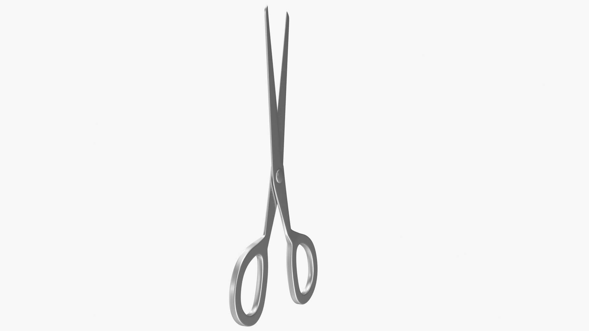 Chrome Scissors - 3D Model by hdpoly