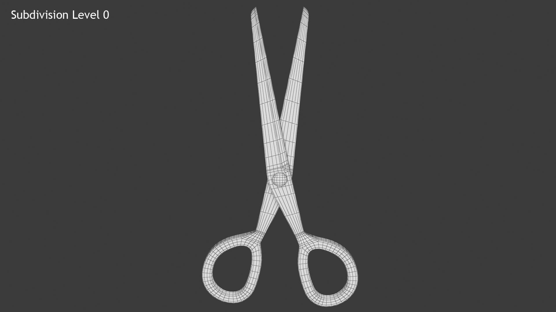 Chrome Scissors - 3D Model by hdpoly