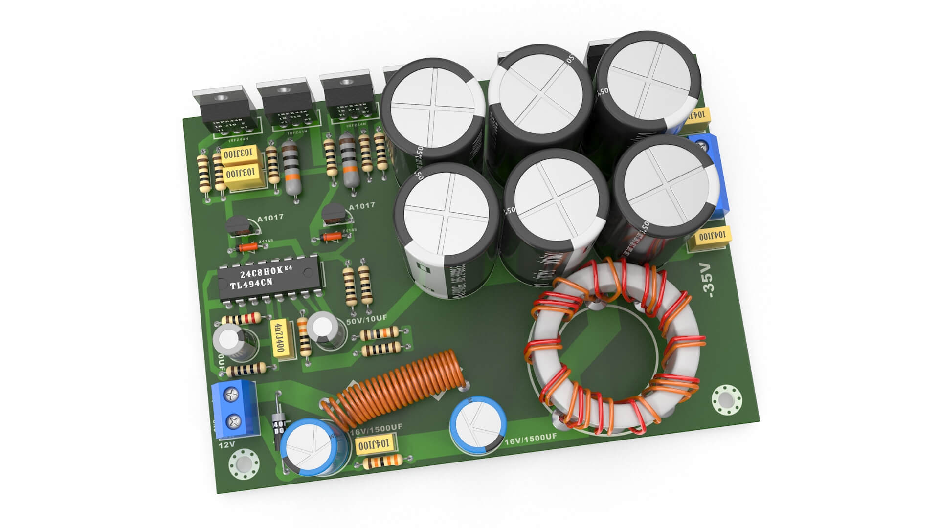 Electronic Circuit - 3D Model by hdpoly