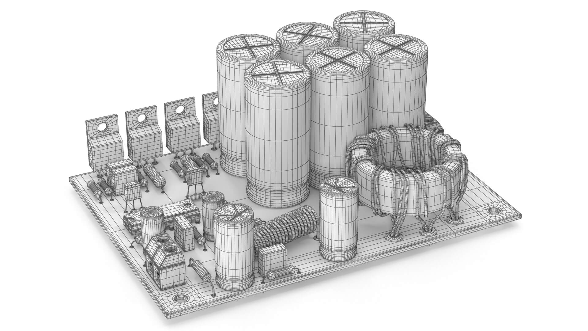Electronic Circuit - 3D Model by hdpoly