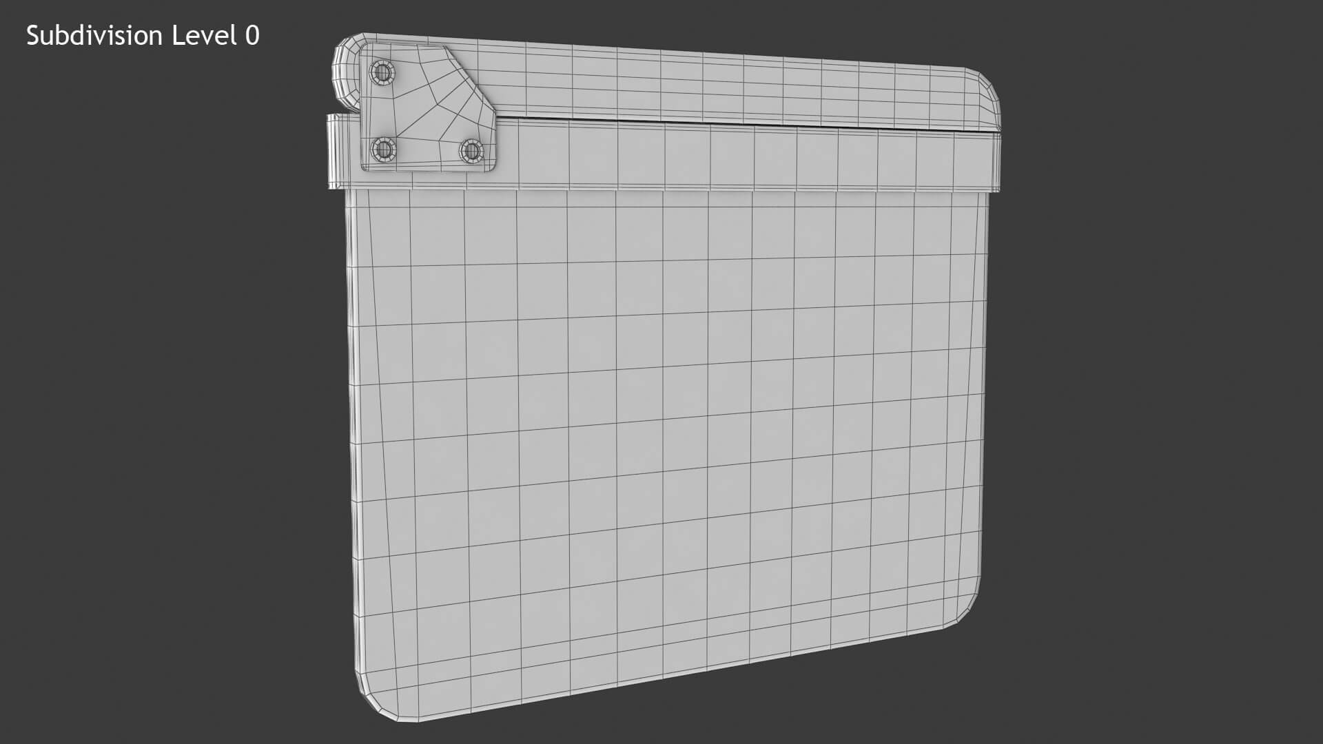 Clapboard - 3D Model by hdpoly